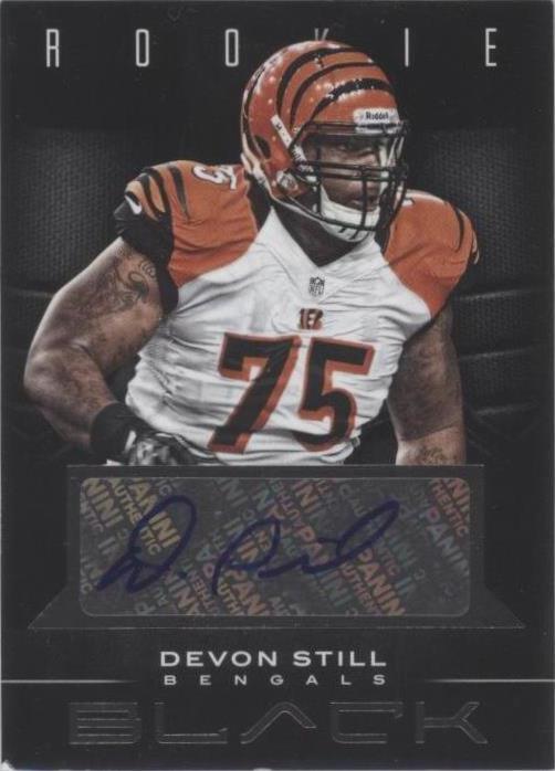 2012 Panini Black - Rookie Black Signatures #130 Devon Still /25 (AU ...
