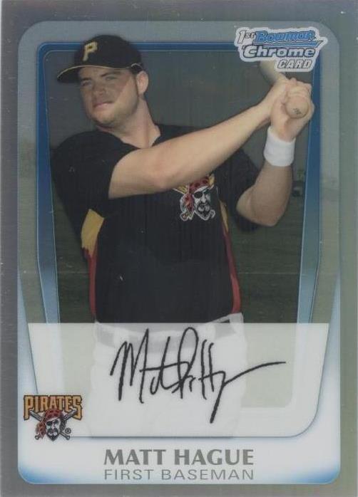 2011 Bowman - Chrome Prospects Refractor #BCP84 Matt Hague /799 (RC ...