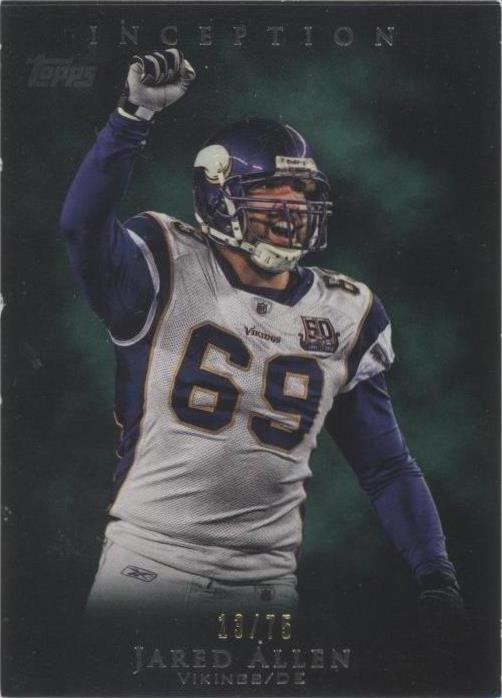2011 Topps Inception - Green #76 Jared Allen /75 for sale online | eBay