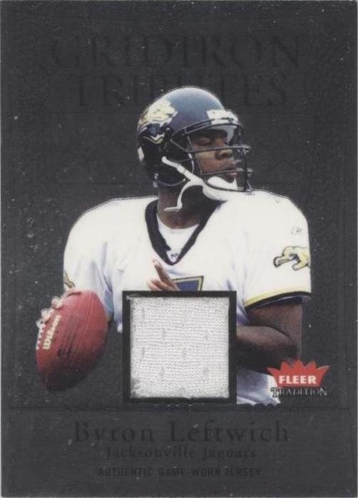 2004 Fleer Tradition - Gridiron Tributes Byron Leftwich #GT-BL Jersey ...