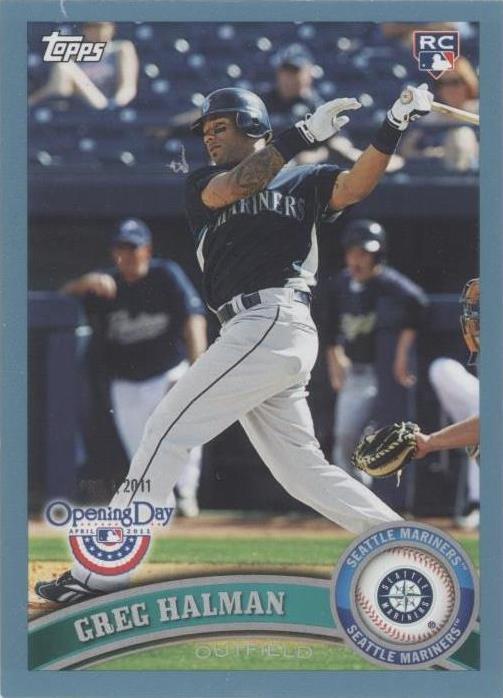 2011 Topps Opening Day - Blue #42 Greg Halman /2011 (RC) for sale ...