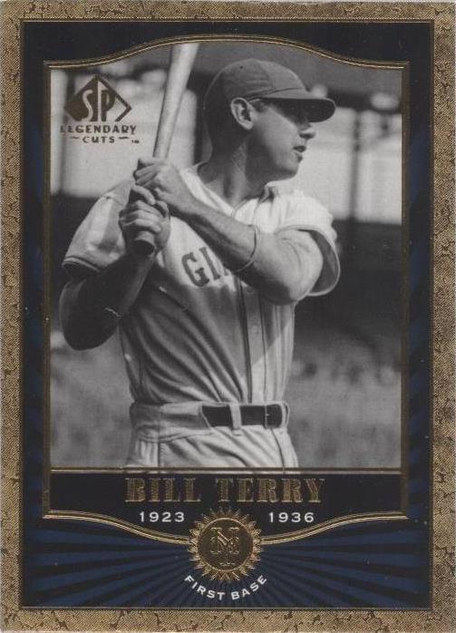 2001 SP Legendary Cuts - #37 Bill Terry for sale online | eBay