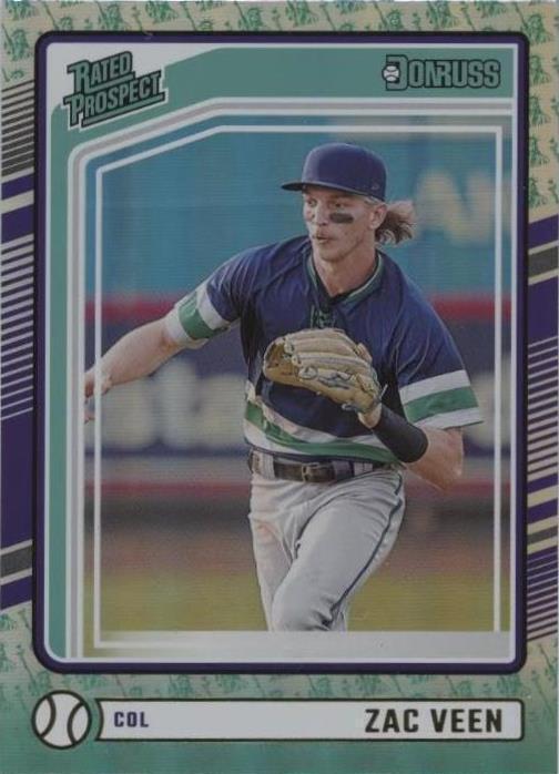2024 Panini Donruss - Rated Prospects Zac Veen #132 Liberty (RC) for ...