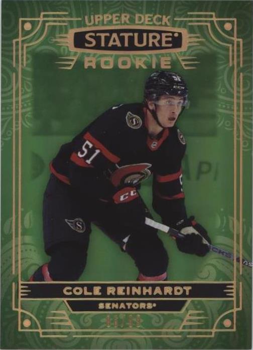 2022-23 Upper Deck Stature - Rookies Green #194 Cole Reinhardt /99 (RC ...