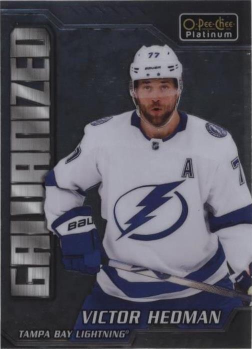 2022-23 O-Pee-Chee Platinum - Galvanized Victor Hedman #G-5 for sale ...