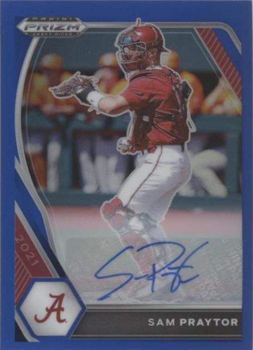 2021 Panini Prizm Draft Picks - Sam Praytor #PDP179 Blue Prizm ...
