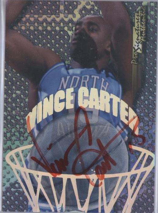 1998-99 Collector's Edge Impulse - Pro Signatures Authentic Vince ...