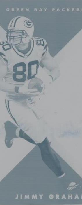 2018 Panini Gold Standard - Printing Plate Cyan #95 Jimmy Graham /1 for ...