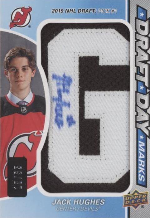 2019-20 Upper Deck SP Game Used - Draft Day Marks Patch Rookies #DDM-JH ...