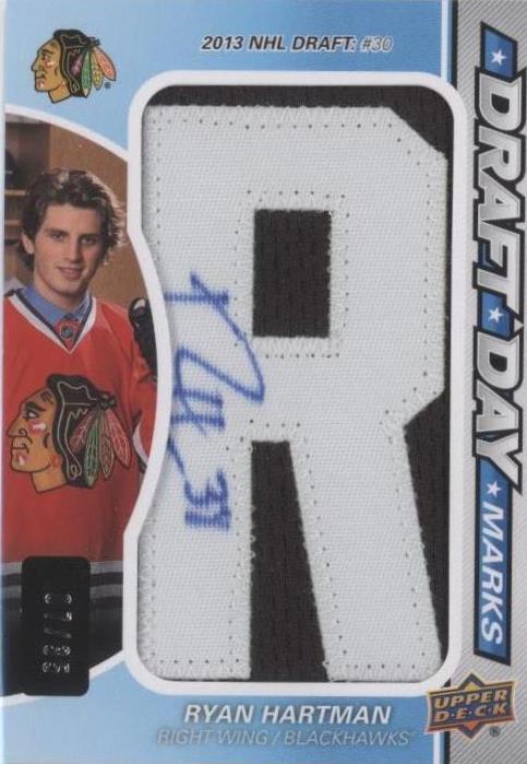 2015-16 SP Game-Used - Draft Day Marks Rookies #DDM-RH Ryan Hartman /35 ...