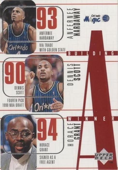 1996-97 Upper Deck - Building a Winner Anfernee Hardaway, Horace Grant ...