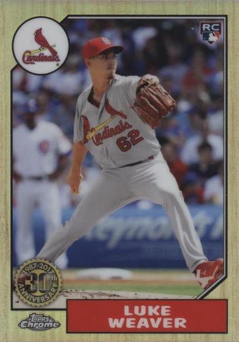 2017 Topps Chrome - 1987 Design #87T-13 Luke Weaver (RC) for sale ...