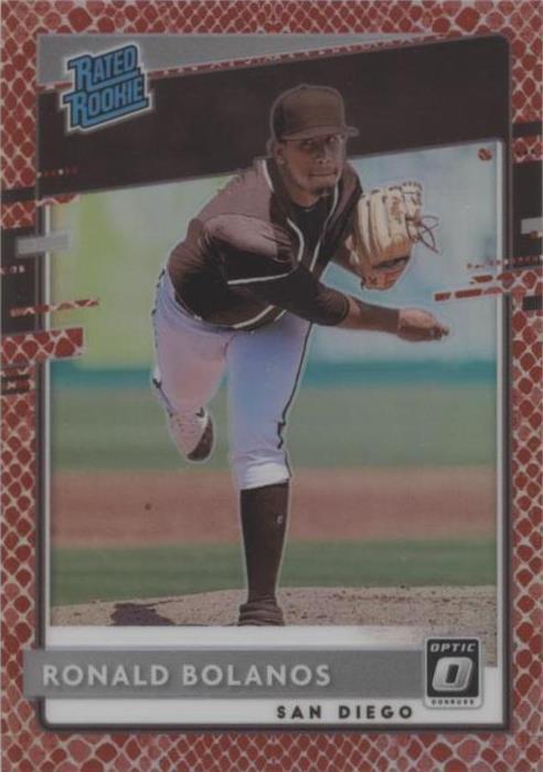 2020 Panini Donruss Optic - Rated Rookies Ronald Bolanos #84 Choice Red Dragon Prizm /88 (RC ...