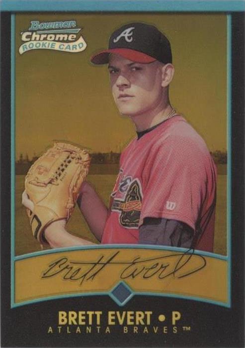 2001 Bowman Chrome - Rookie Refractors Gold Refractor #121 Brett Evert /99 (RC) for sale online ...