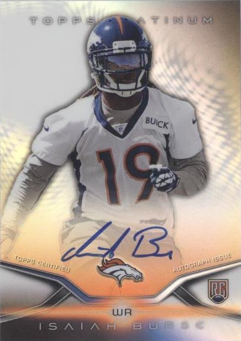 2014 Topps Platinum - Autograph Rookie Refractor Isaiah Burse #37 (AU ...