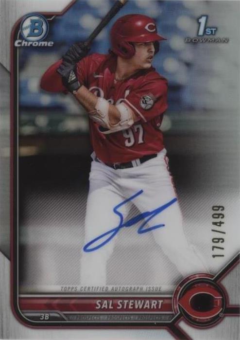 2022 Bowman Draft - Chrome Draft Pick Autographs Refractor #CDA-SS Sal Stewart /499 (AU, RC) for ...