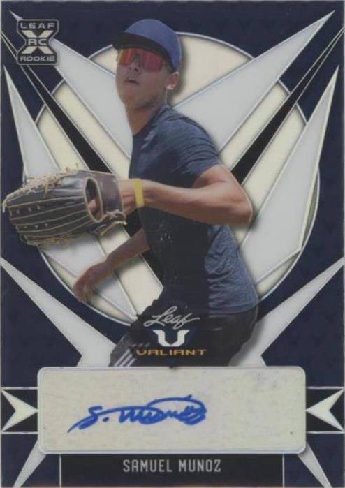 2021 Leaf Valiant - Navy Blue #BA-SM1 Samuel Munoz /75 (AU, RC) for ...