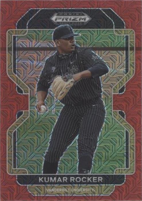 2022 Panini Prizm Draft Picks - Red Mojo Prizm #PDP3 Kumar Rocker (RC ...