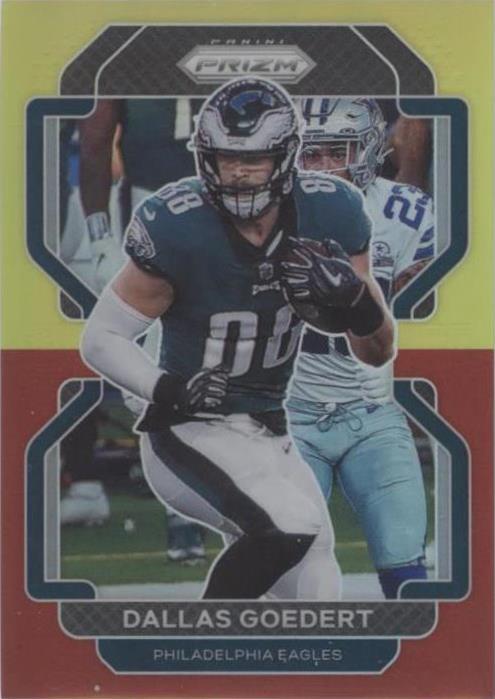 2021 Panini Prizm - Red and Yellow Prizm #220 Dallas Goedert /39 for ...