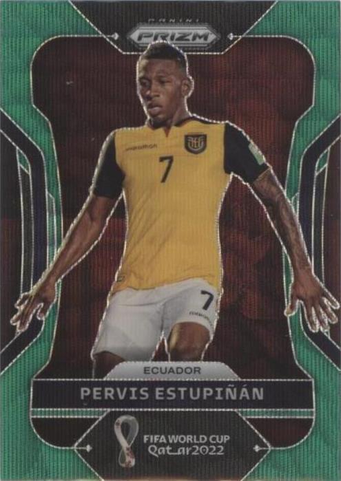 2022 Panini Prizm World Cup Qatar - Pervis Estupinan #82 Green Wave ...