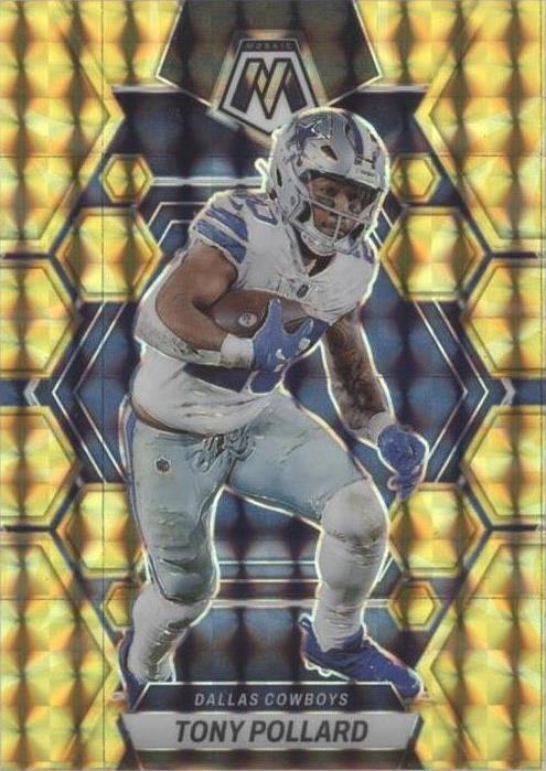 2023 Panini Mosaic - Tony Pollard #56 Reactive Yellow Mosaic Prizm for ...