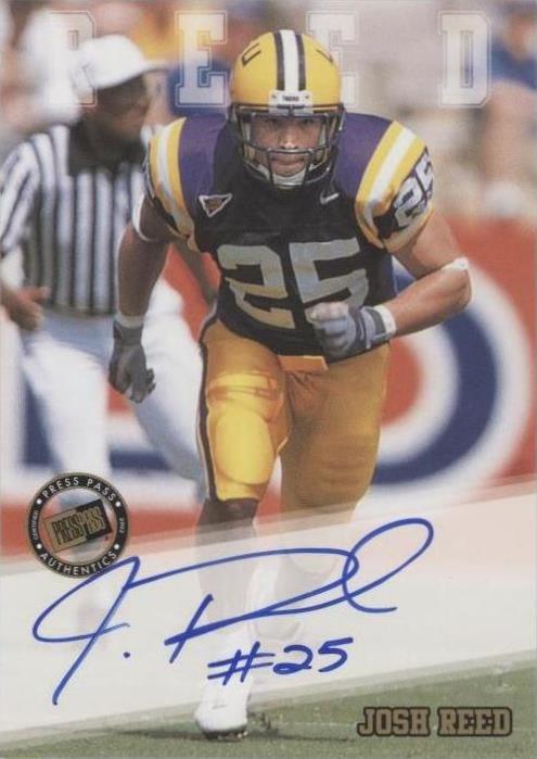 2002 Press Pass - Autographs Josh Reed (AU, RC) for sale online | eBay