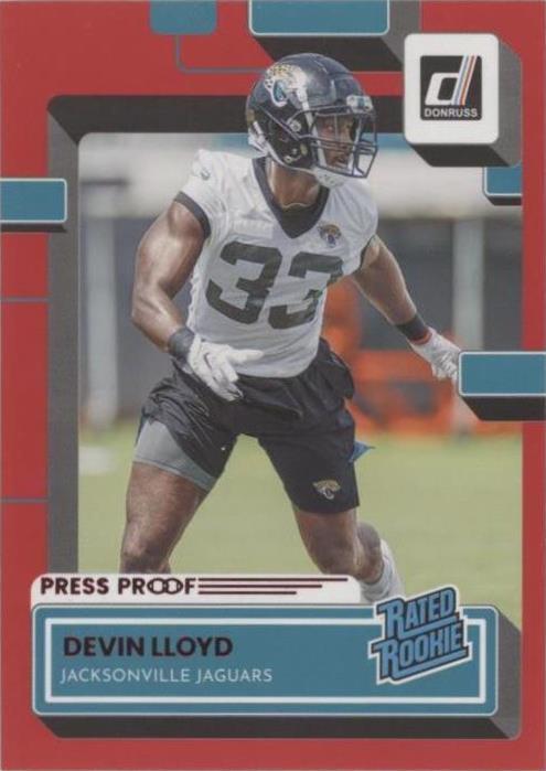 2022 Panini Donruss - Rated Rookie Press Proof Red #359 Devin Lloyd (RC) for sale online | eBay