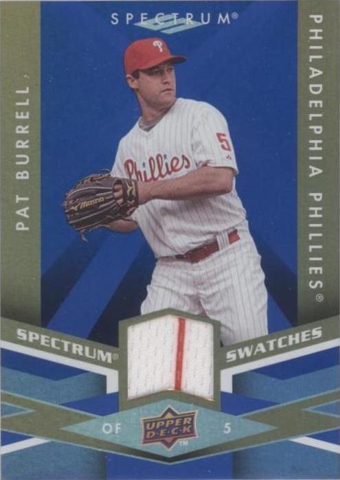 2009 Upper Deck Spectrum - Spectrum Swatches Blue #SS-PB Pat Burrell ...