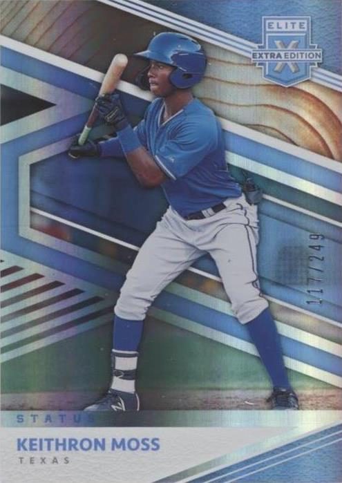2020 Panini Elite Extra Edition - Status Blue #154 Keithron Moss /249 ...