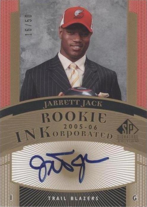 2005-06 SP Signature Edition - Rookie Inkorporated Jarrett Jack #RI-JJ ...
