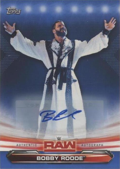 2019 Topps WWE Raw - Blue Autographs #10 Bobby Roode /50 (AU) for sale ...