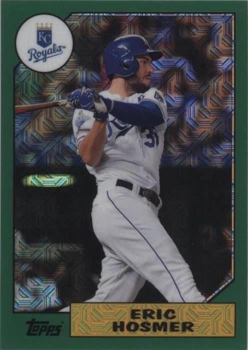 2017 Topps Silver Pack 1987 Design Chrome - Eric Hosmer #87-EH Green ...