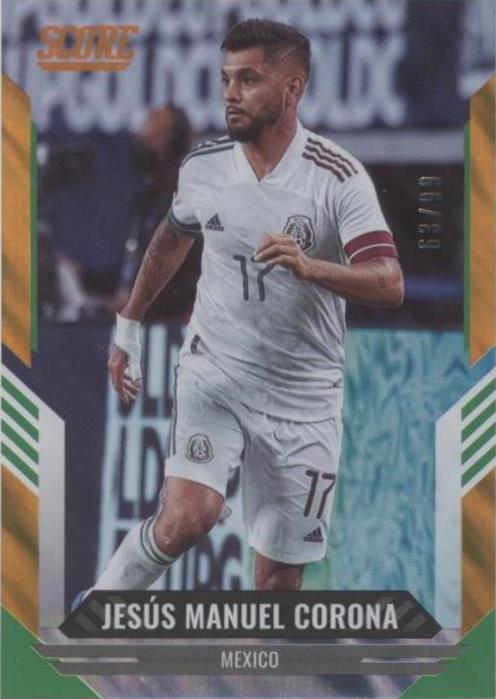 2021-22 Panini Score FIFA - Orange Lava #10 Jesus Manuel Corona /99 for ...
