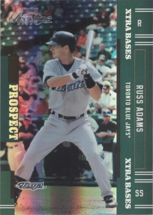 2005 Playoff Prestige - Russ Adams #159 Xtra Bases Green /50 for sale ...
