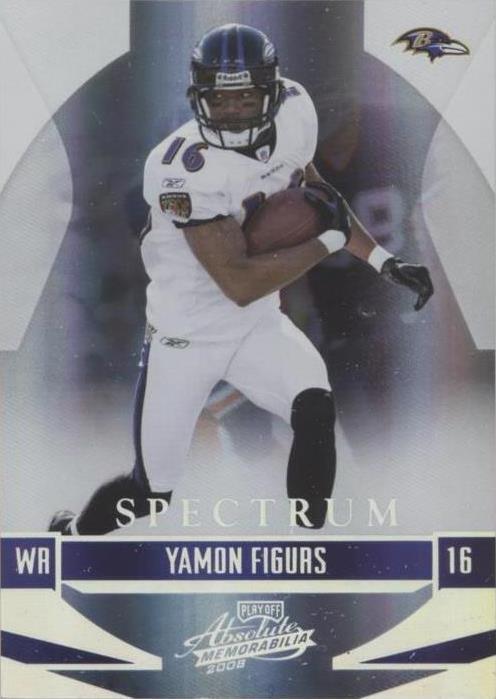 2008 Playoff Absolute Memorabilia - Yamon Figurs #13 Spectrum Silver ...