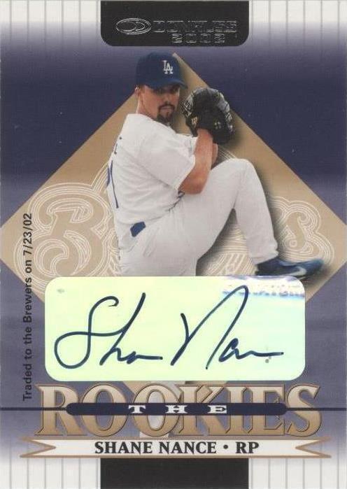 2002 Donruss The Rookies - Shane Nance #71 Autographs /100 (AU, RC) for sale online | eBay