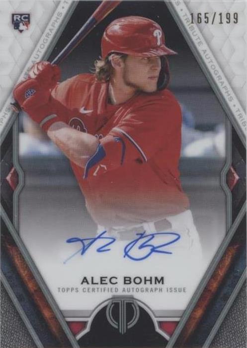 2021 Topps Tribute - Tribute Autographs Alec Bohm #TA-AB /199 (AU, RC) for sale online | eBay