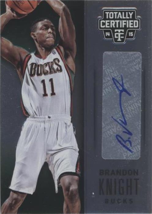 2014-15 Panini Totally Certified - Signatures #TCS-BRK Brandon Knight ...