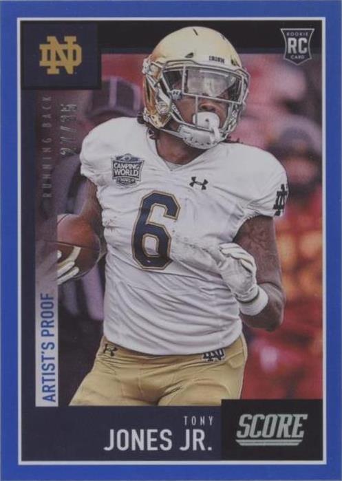 2020 Score - Rookies Artist's Proof #395 Tony Jones Jr. /35 (RC) for ...
