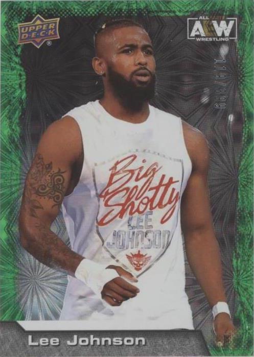 2022 Upper Deck AEW All Elite Wrestling - Green Pyro #75 Lee Johnson ...