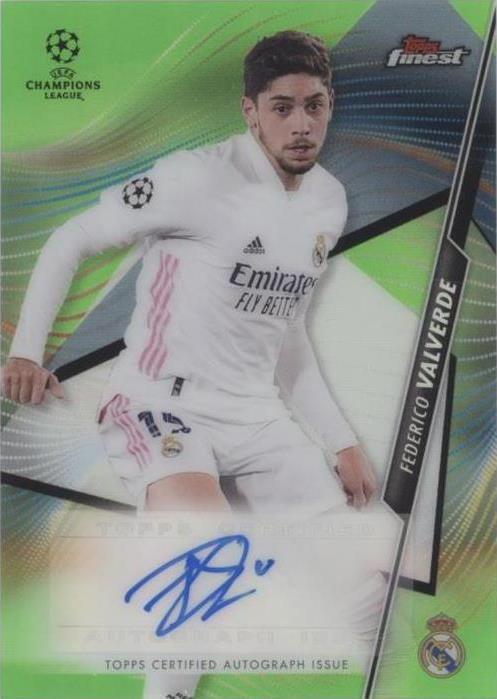 2020-21 Topps Finest UCL - Finest Autographs Federico Valverde #FA-FV ...
