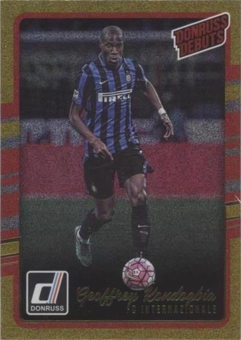 2016-17 Panini Donruss - Donruss Debuts Gold #219 Geoffrey Kondogbia for sale online | eBay