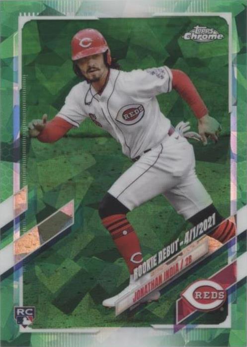 2021 Topps Chrome Update Series Sapphire Edition - Rookie Debut Green #US145 Jonathan India /50 ...