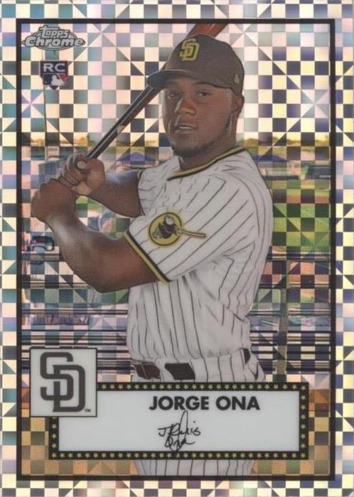 2021 Topps Chrome Platinum Anniversary - Jorge Ona #113 X-Fractor (RC ...