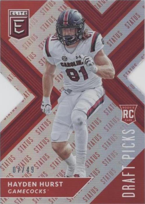 2018 Panini Elite Draft Picks - Draft Picks Status Red Die-Cut #118 ...