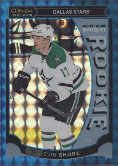2015-16 O-Pee-Chee Platinum - Marquee Rookies Blue Cubes #M14 Devin ...
