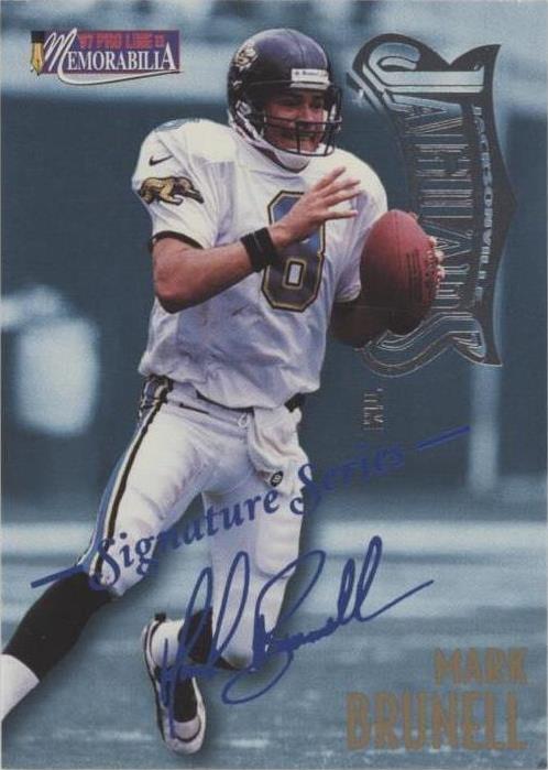 1997 Pro Line II Memorabilia - Signature Series #MEM22 Mark Brunell for ...