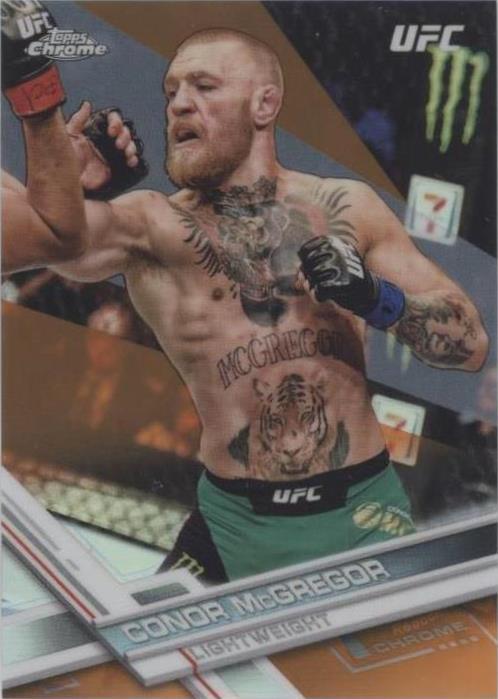 2017 Topps Chrome UFC - Orange Refractor #97 Conor McGregor /25 for ...