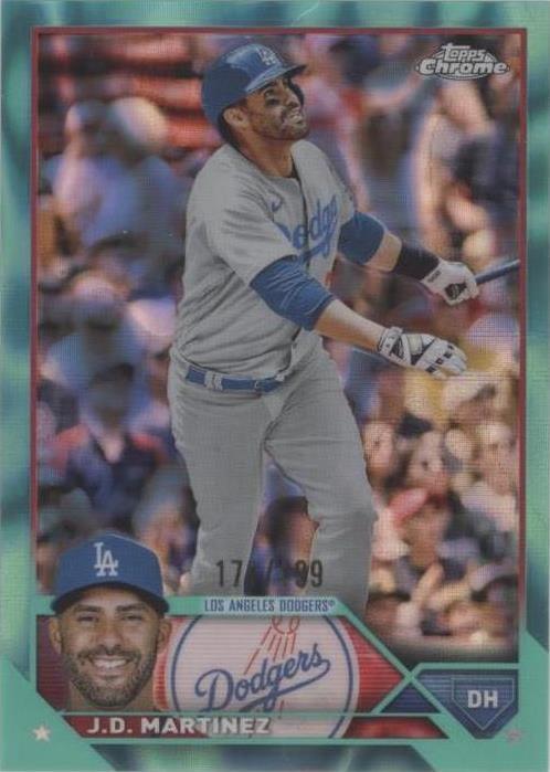 2023 Topps Chrome - Aqua Lava Refractor #98 J.D. Martinez /199 for sale ...
