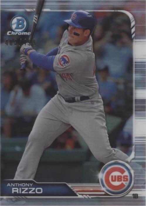 2019 Bowman Chrome - Refractor #56 Anthony Rizzo /499 for sale online ...